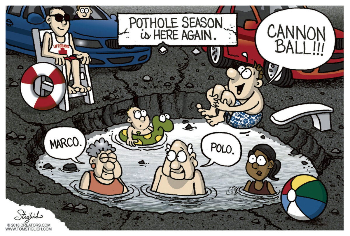 Cartoon: Opening up on potholes | News, Sports, Jobs - Daily Herald